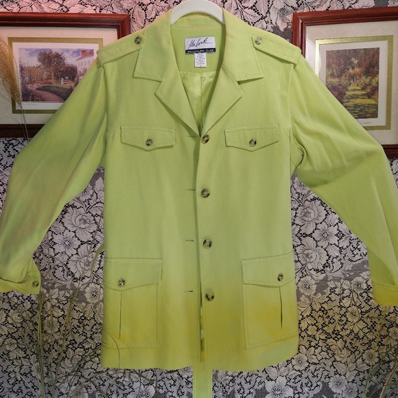 Randolph Duke | Jackets & Coats | Randolph Duke Green Jacket Silk Blend ...